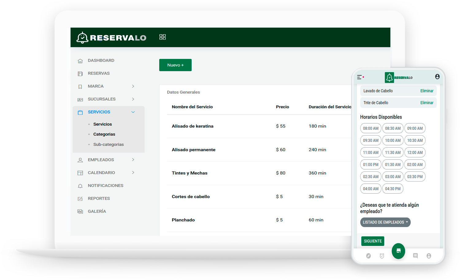 Reservalo App | Plataforma de Reservas en Línea